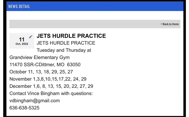 Jefferson County Jets Track Club > Home