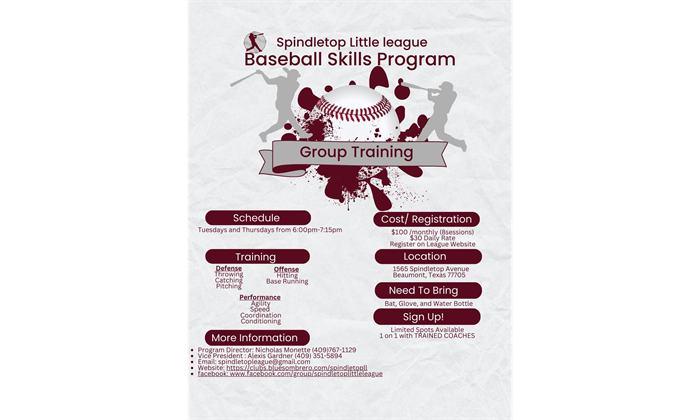 Spindletop Little League > Home